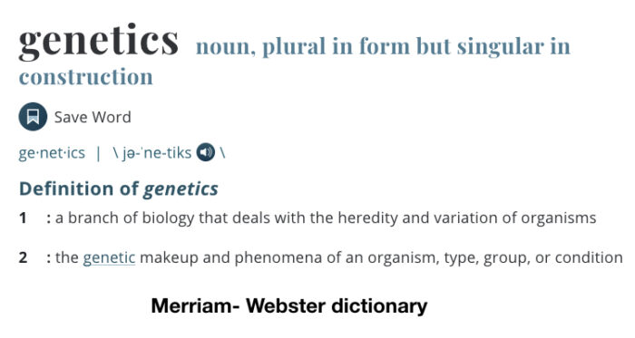 Definition Of Genetics And Related Terminologies – Genetic Education