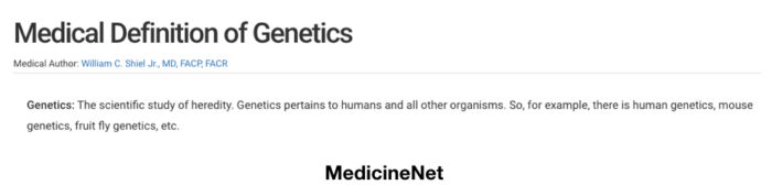 Definition Of Genetics And Related Terminologies – Genetic Education