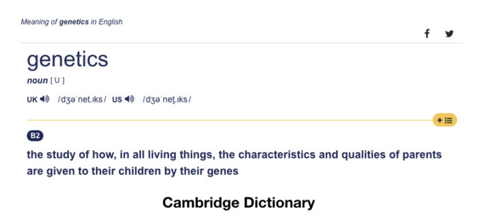 Definition Of Genetics And Related Terminologies – Genetic Education